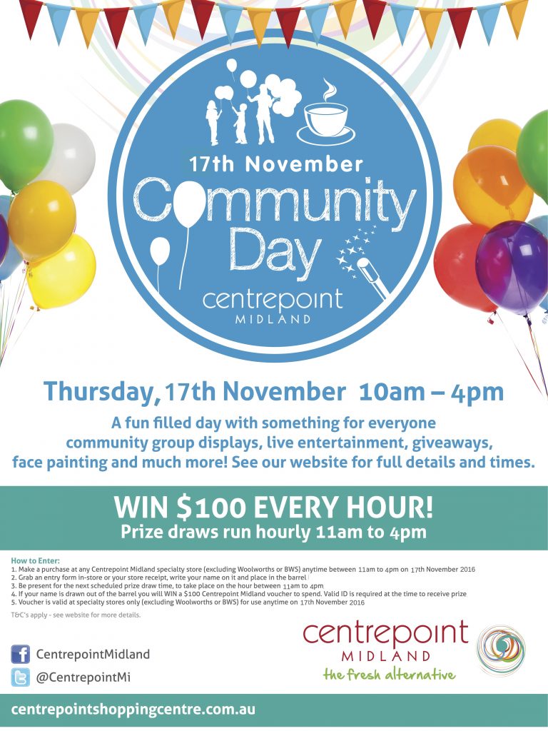 Community Day Centrepoint Midland 17 November 2016 - Midlas